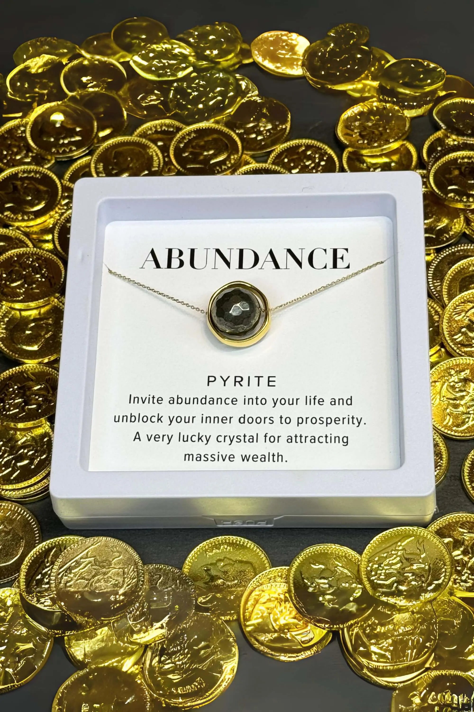 Pyrite Abundance Necklace – CoPyrite Abundance Necklace for Confidence ...